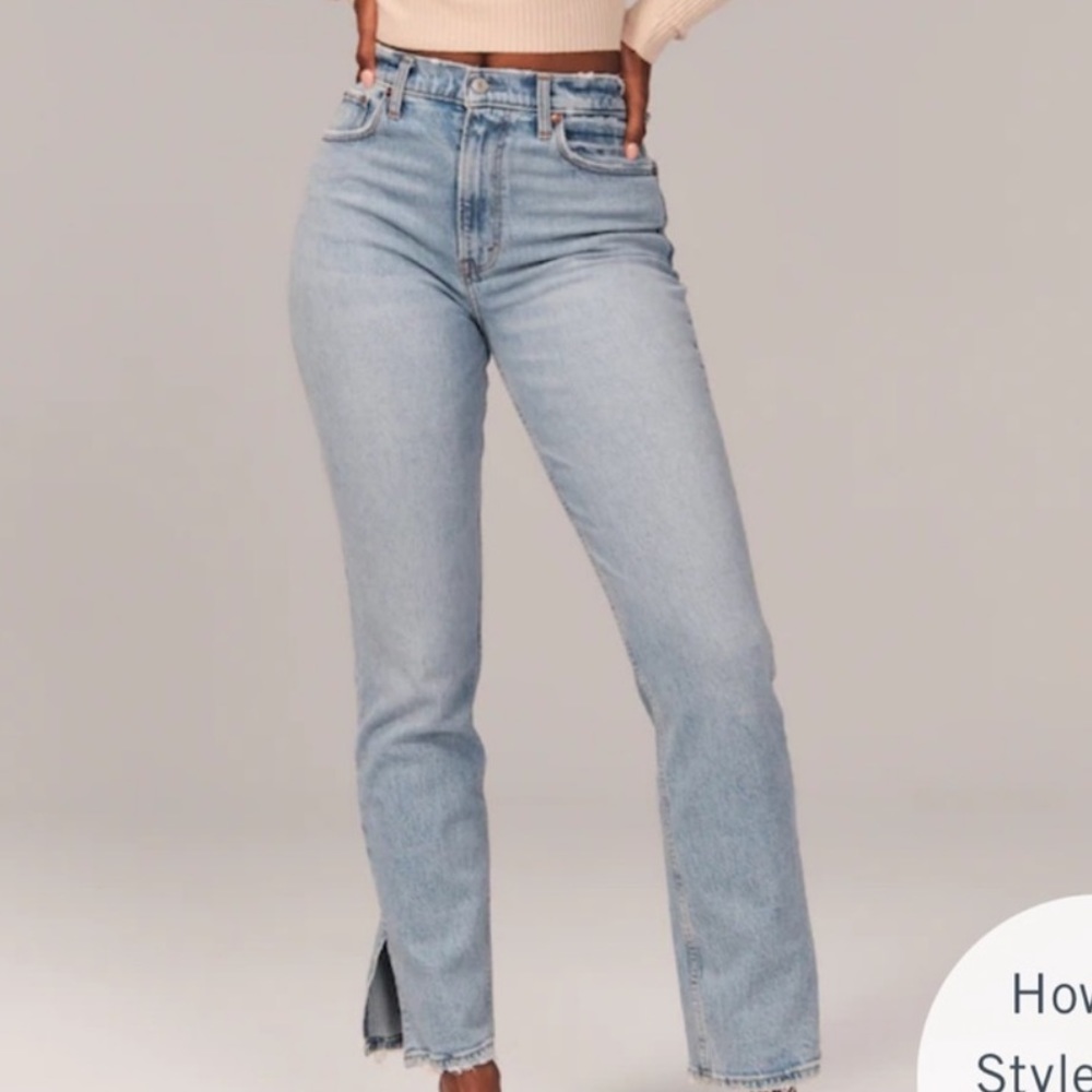 Curve Love High Rise 90s Relaxed Jean With Split Hem - Gem
